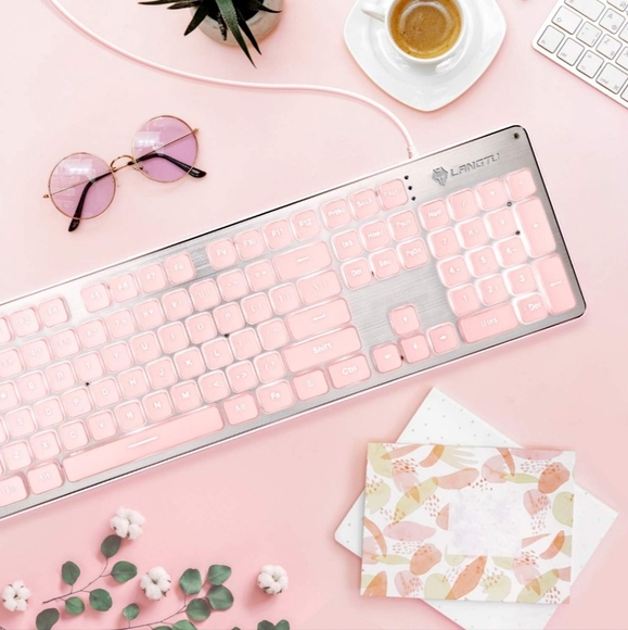 Computers, Laptops & Parts | Langtu Backlit Pink Antighosting Keyboard ...